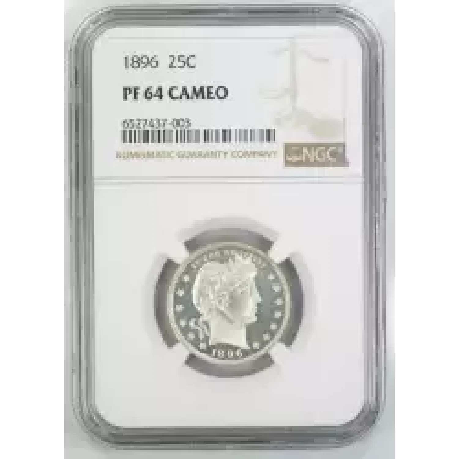 1896-PHILADELPHIA Quarter Dollars Barber or Liberty Head NGC PF-64 ...