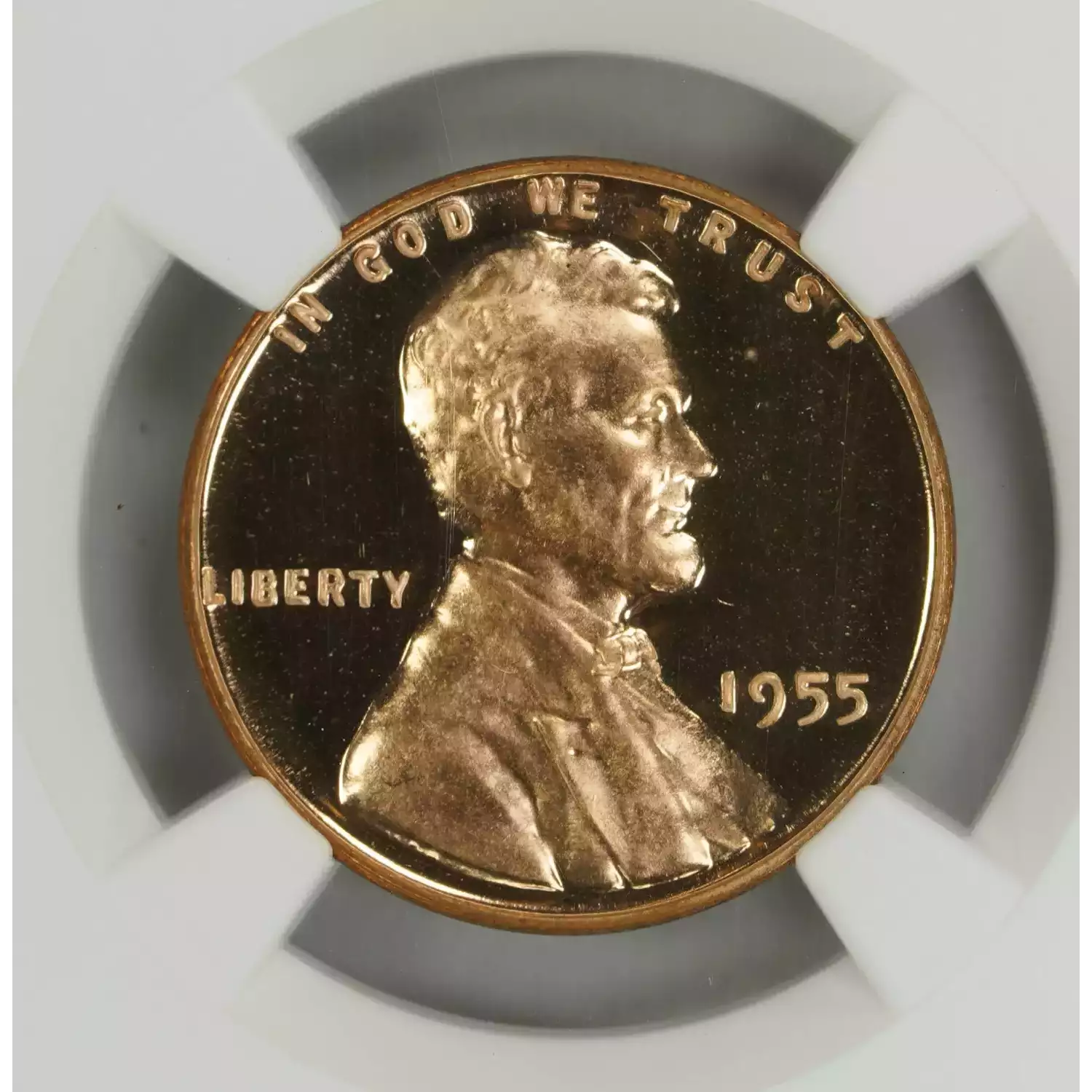 1955-PHILADELPHIA Small Cents Lincoln, Wheat Ears Reverse NGC PF-68* RD ...
