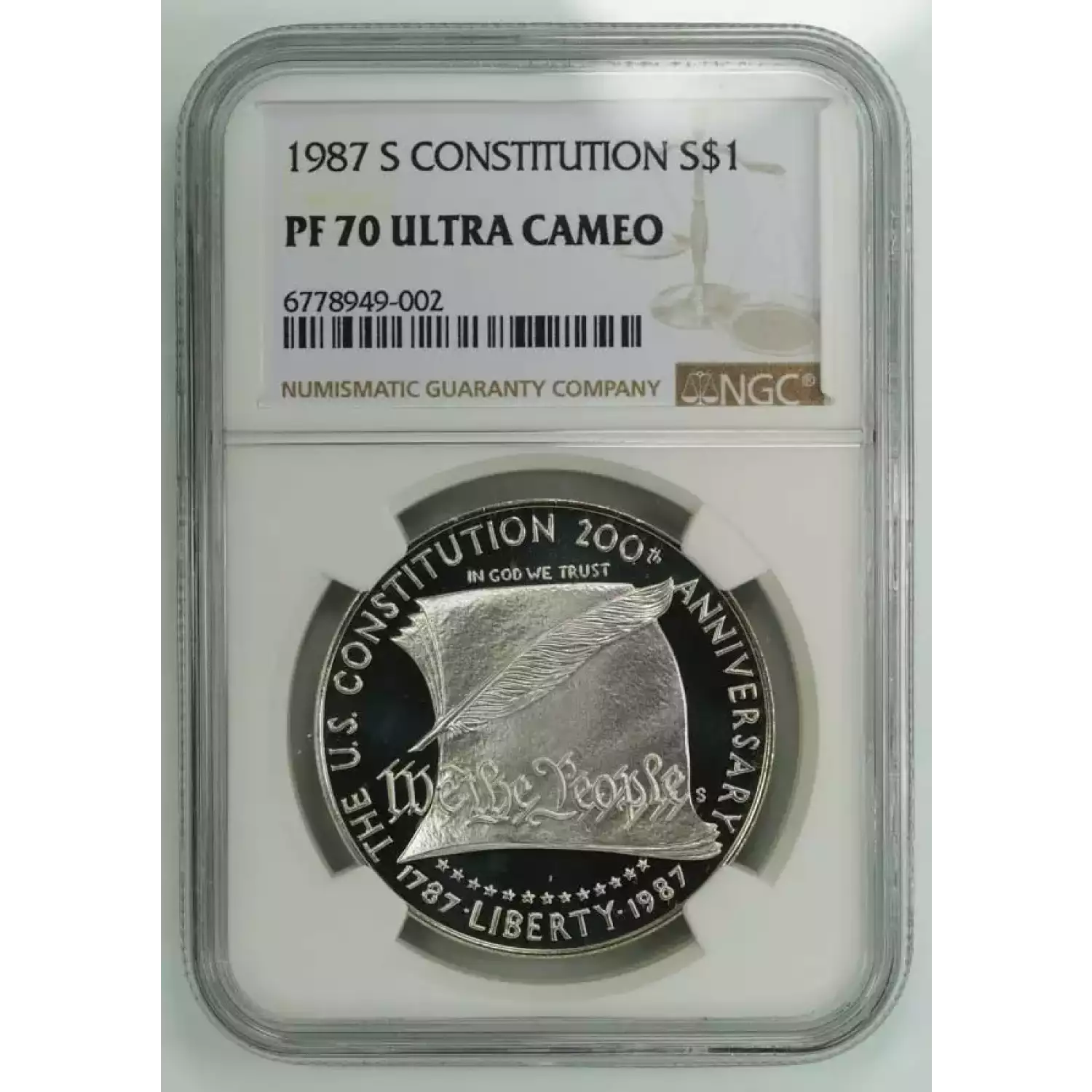 1987-SAN FRANCISCO Modern Commemorative U.S. Constitution Bicentennial ...